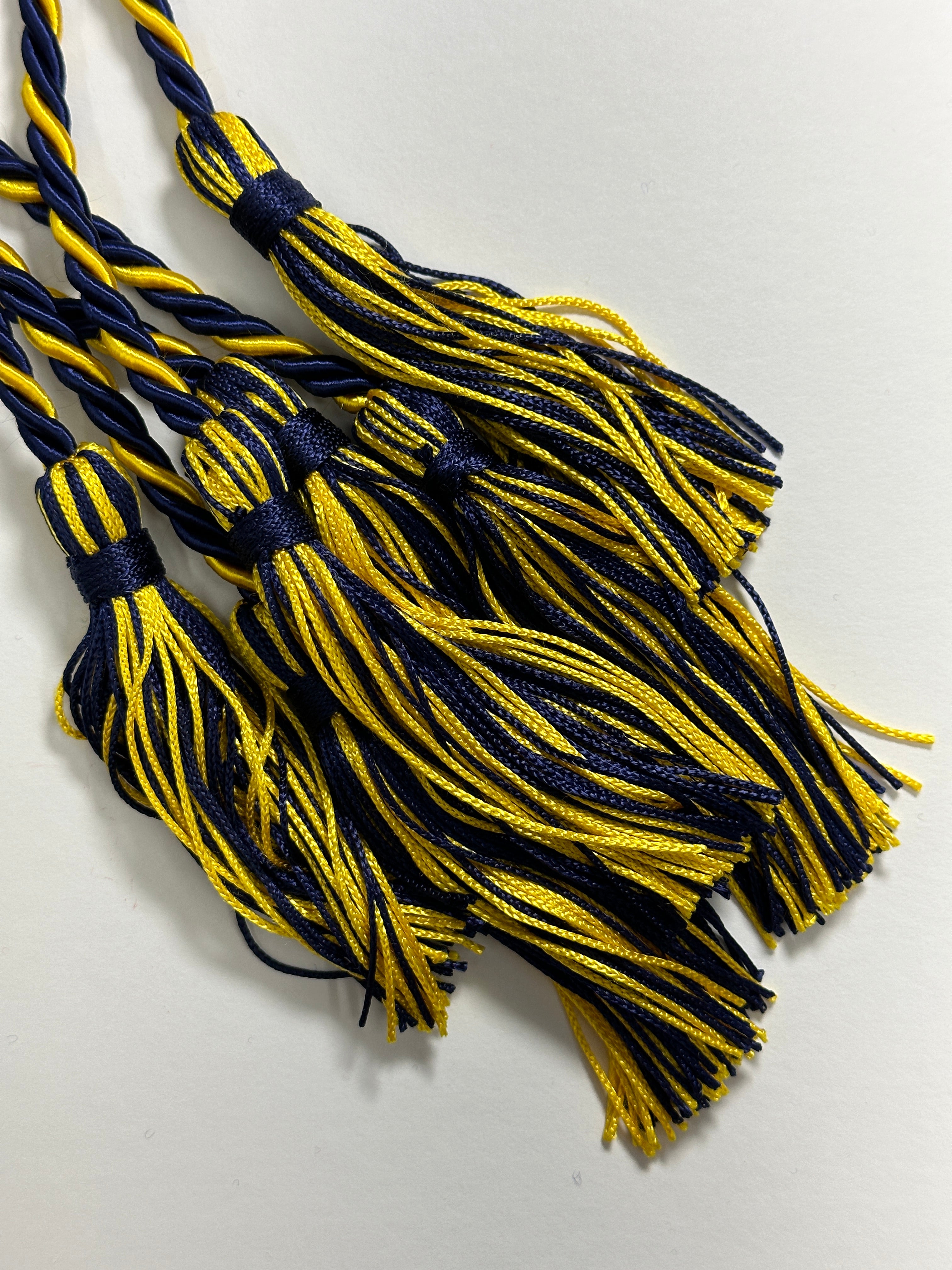 Navy, Navy, Gold Graduation cord, Honor Cord – Luxury Cords